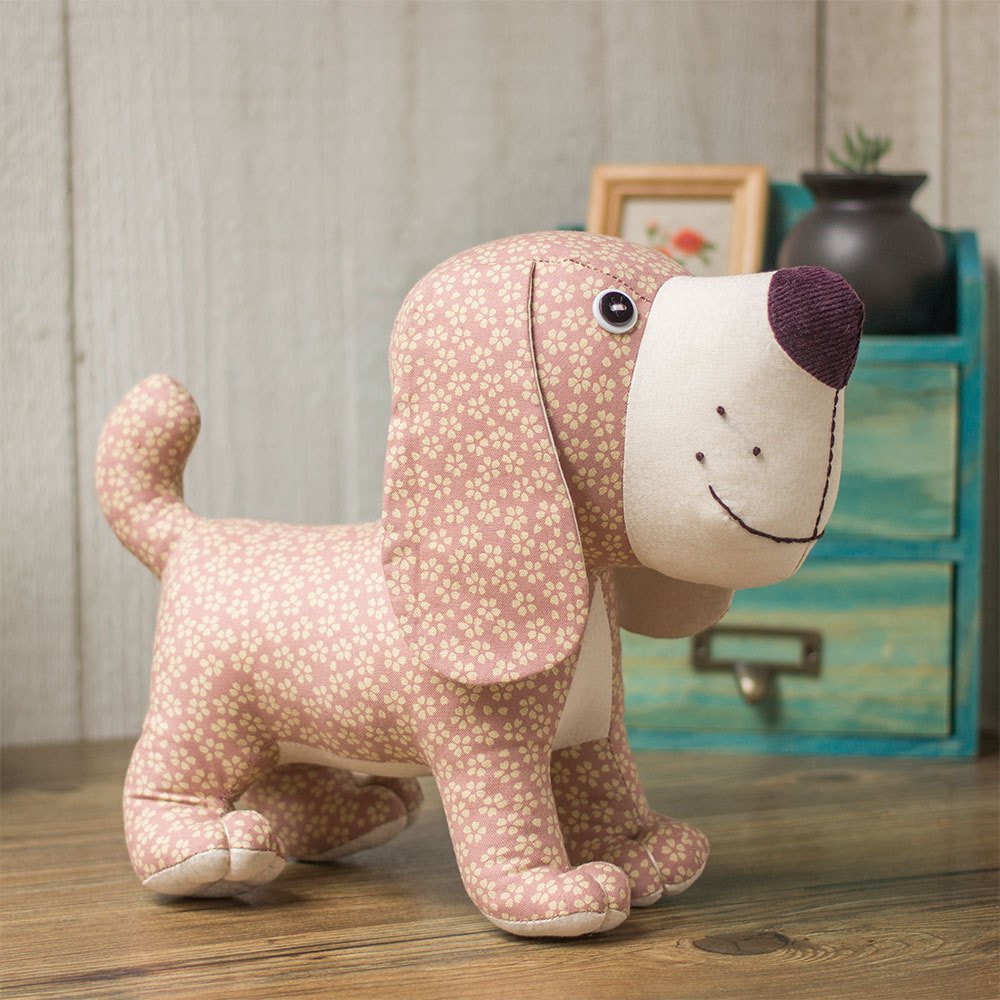 Stuffed Dog Toy Pattern Soft Plush Animal Sewing Pattern To Sew