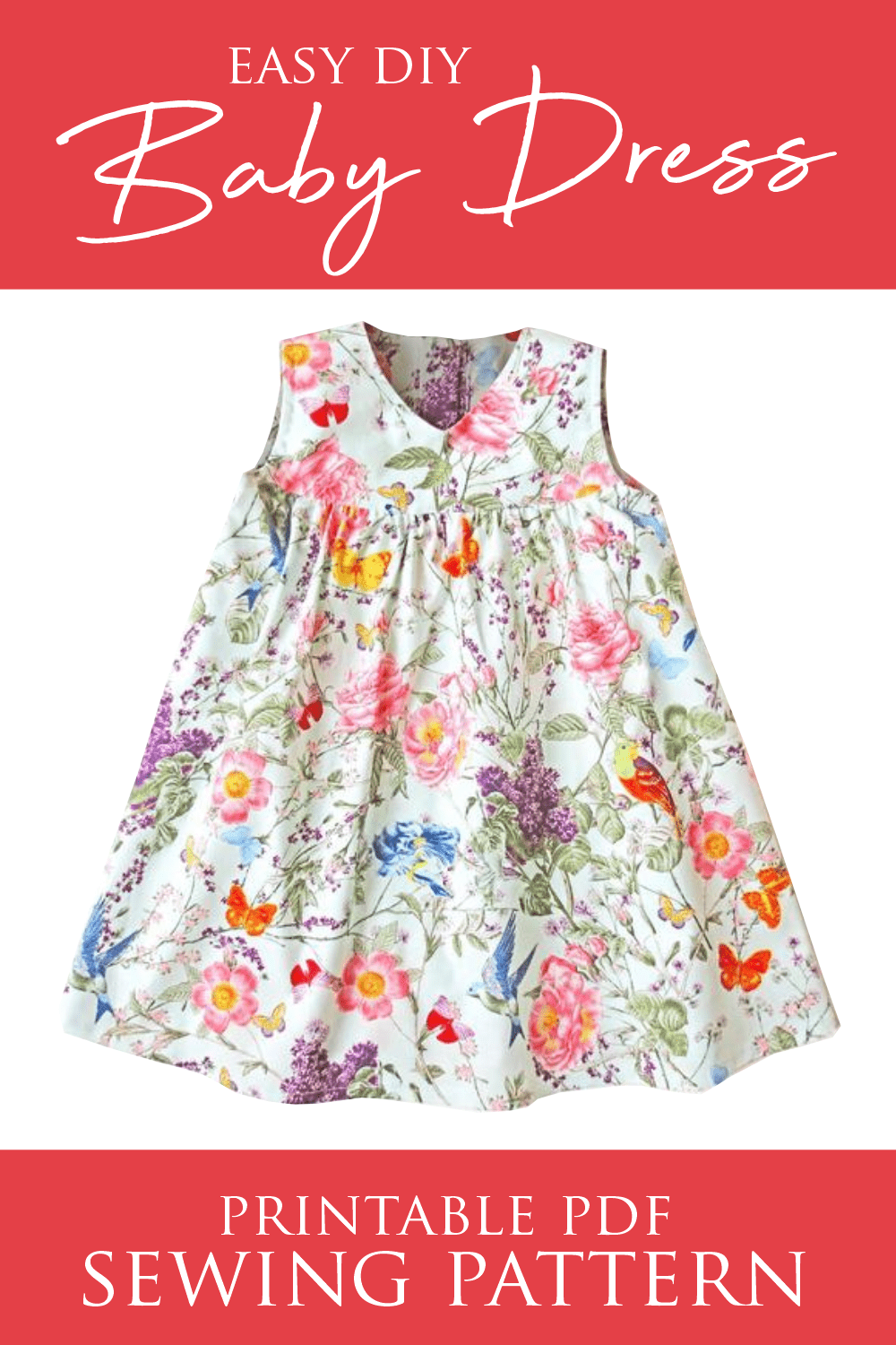 Easy DIY Baby Dress Sewing Pattern | Sewenir.com